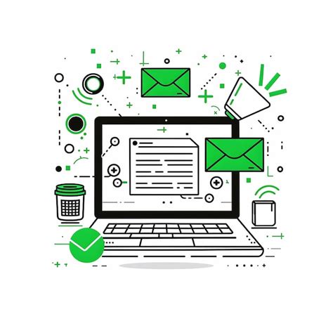 Premium Photo Modern Communication Sending New Messages In Stylish