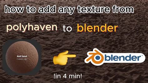 How To Add Texture From Polyhaven To Blender In 4 Min Youtube