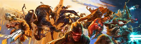 Complete Textless 100th Anniversary Variant Spread By Lozano Rmarvel