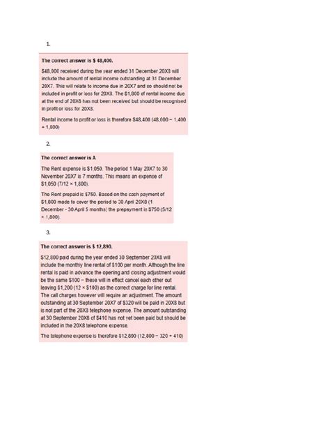 Solution To Accruals And Prepayments And Accounting Concepts Pdf