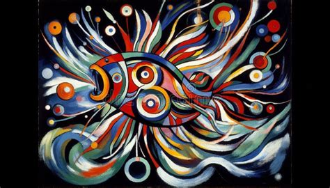 Abstract Shapes And Forms Artistic Poster Background Original Work Of