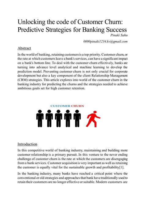 Pdf Unlocking The Code Of Customer Churn Predictive Strategies For