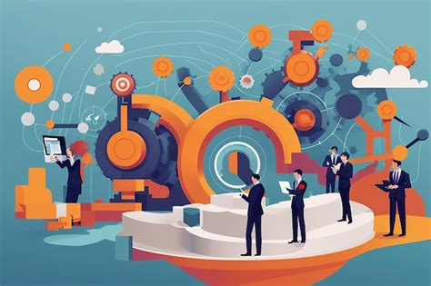 Premium Photo Team Collaboration Concept Reporting Charts Development Analysis Workflow