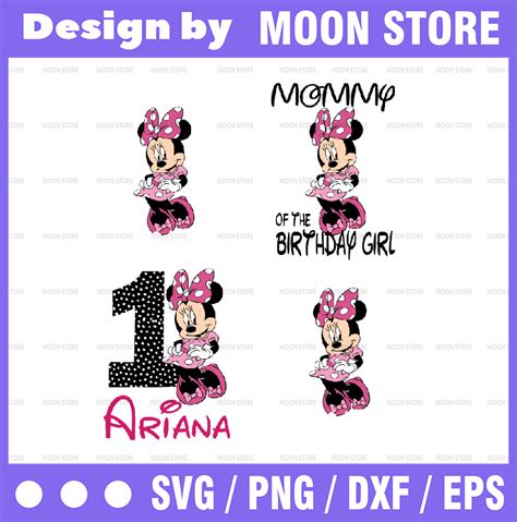Personalized Minnie Mouse Birthday Png Minnie Mouse Png Mi Inspire