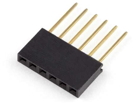 Arduino Uzun Bacaklı 6 Pin Dişi Header Header Motorobit Motorobit
