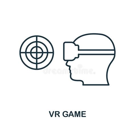 Virtual Reality Game Icon Monochrome Style Design From Visual Device Icon Collection Ui Pixel