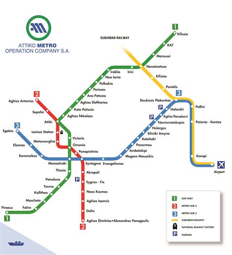 Athens Metro Map Comment Rejoindre Le Centre Ville Depuis Laéroport