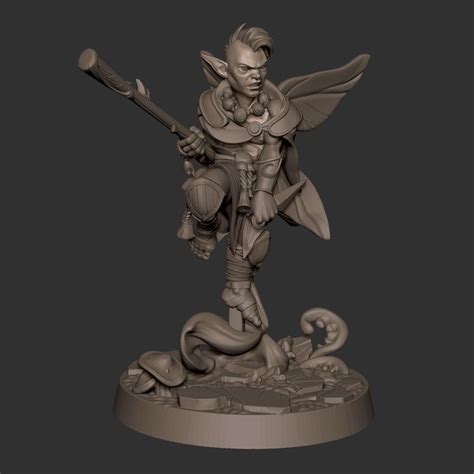 3d Printable Pixie Monk By Bite The Bullet