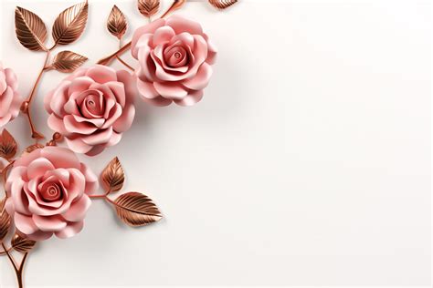 Rose Flowers Border Background Graphic By Forhadx5 · Creative Fabrica