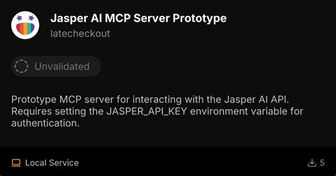 Jasper Ai Mcp Server Prototype Mcp · Lobehub