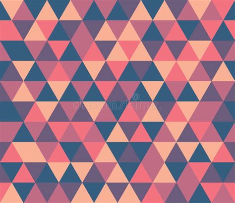 Abstract Triangle Seamless Pattern Soft Color Stock Vector Illustration Of Concept Geometry