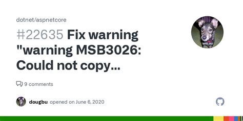 Fix Warning Warning Msb3026 Could Not Copy Fworkspacework1s