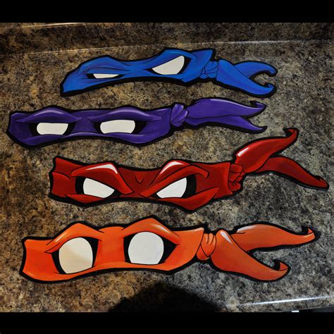 Ninja Turtle Mask Outline Drawing