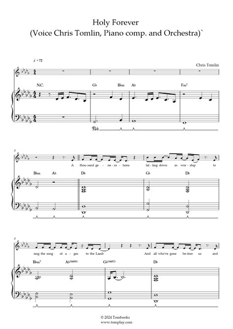 Holy Forever Voice Chris Tomlin Piano Comp And Orchestra Chris