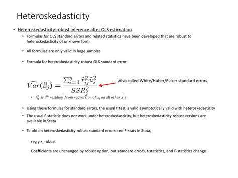 Heteroskedasticity Definition Consequences Of Heteroscedasticity Ppt