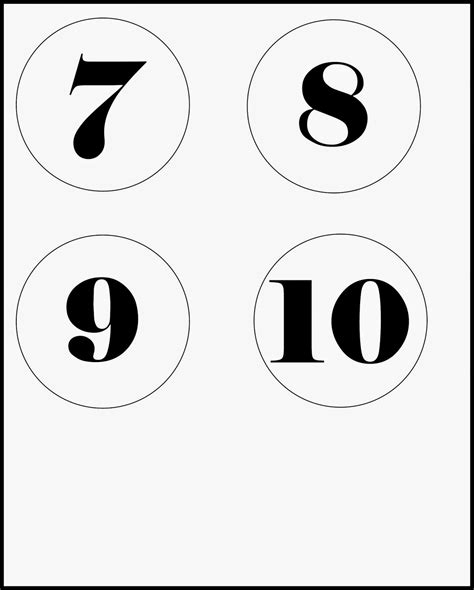 number tags printable