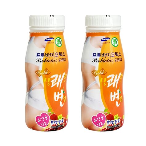 골드 상쾌한 변화 120ml X 2병 유산균 식이섬유 쾌변음료 티몬