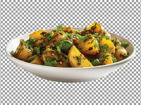 Pommes De Terre Fraîches Cuites Au Four Avec Des Feuilles De Coriandre