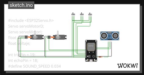 Servo Con Hc Sr Wokwi Esp32 Stm32 Arduino Simulator