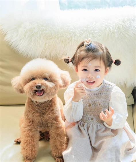 딸과 댕댕이에 케미 폭발한 순간