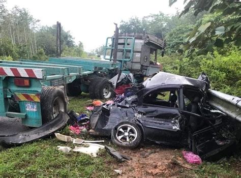 Four Survive Horrific Crash Between Car And Lorry