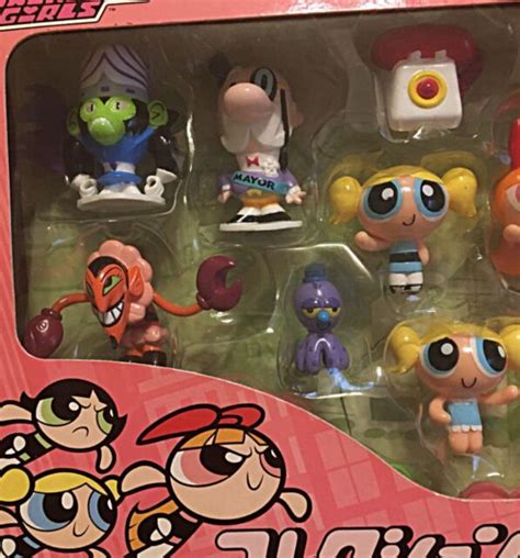 New The Powerpuff Girls Collection Figure Set Cartoon Network Sega Toys