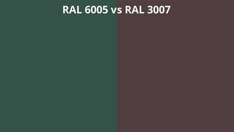 Ral 6005 Vs 3007 Ral Colour Chart Uk