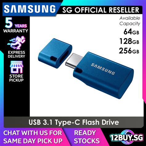 Samsung USB Type C Flash Drive Up To 400mb S Thumb Drive Flash Drive Pen Drive 64GB 128GB 256GB