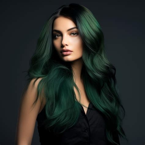 Premium Ai Image Woman With Long Ombre Hair
