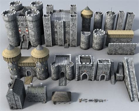 3d castle construction set | Замок, Свадебные копилки, Средневековый