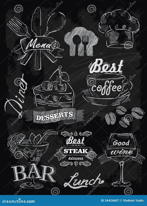 Chalkboard Menu Art