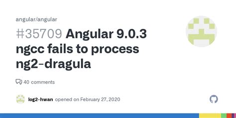 Angular Ngcc Fails To Process Ng Dragula Issue Angular Angular GitHub