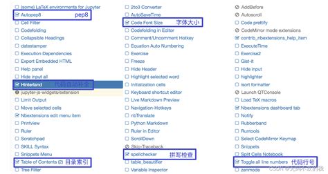 Jupyter Notebook的安装以及拓展功能配置jupyter Notebook扩展 Csdn博客