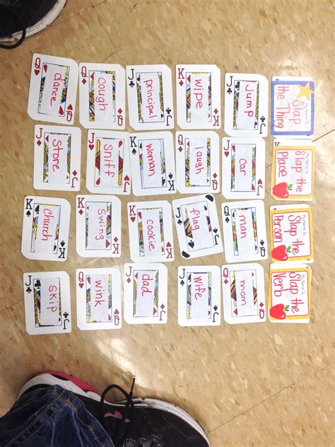 This Is My Version Of Language Slap Jack We Made Four Command Cards