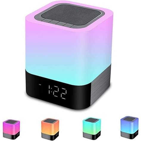 Enceinte Bluetooth Portable Lumineuse Haut Parleur Bluetooth Lampe De Chevet Led Avec Contrôle