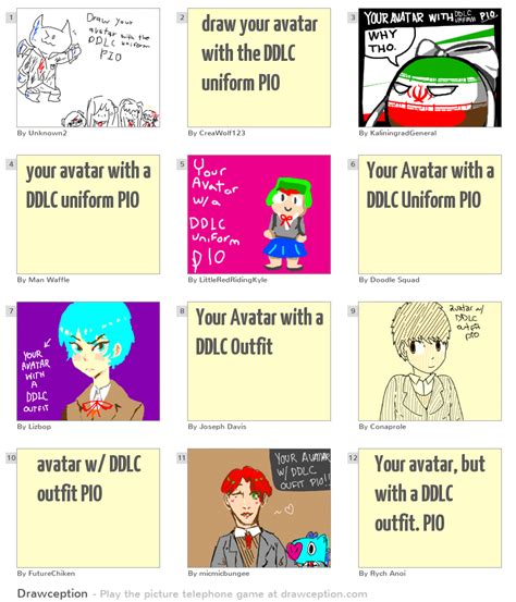 Draw Your Avatar With The Ddlc Uniform Pio Drawception