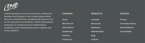 Comap Mathematics Instructional Resources For Innovative Educators