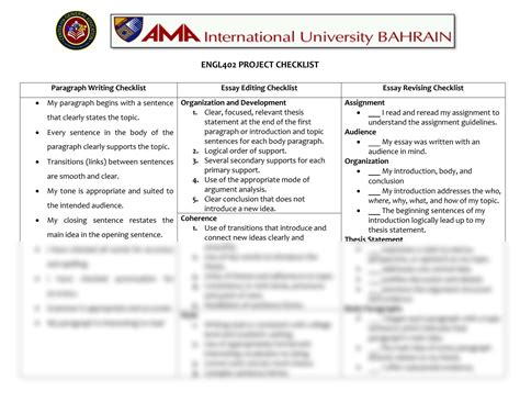 SOLUTION Icpc Project Checklist Studypool