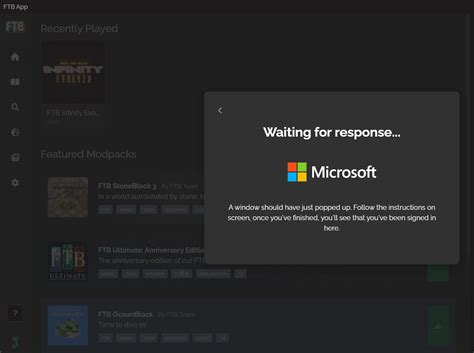 Can´t Log In To Microsoft Account · Issue 827 · Ftbteamftb App · Github