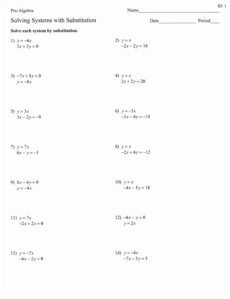 50 Solving System By Elimination Worksheet