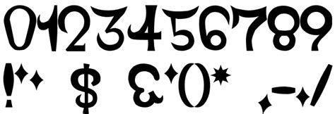 Devil Number Font