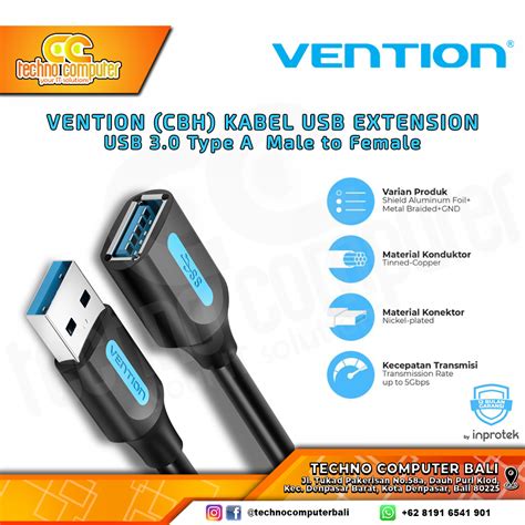 Vention Usb Extension Usb Male To Female Cbh M