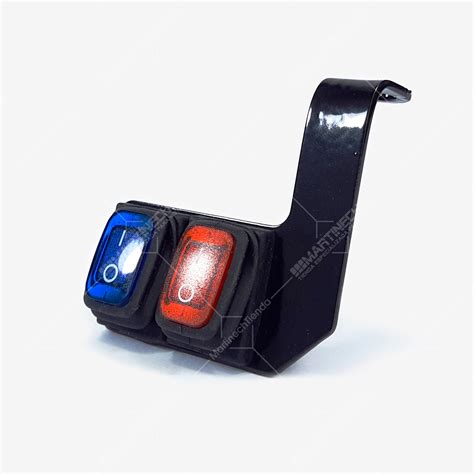 Switch X 2 Moto Suiche Interruptor On Off Con Testigo Pil