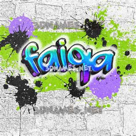 22 3d Names For Faiqa