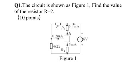 Solved Q The Circuit Is Shown As Figure Find The Value Chegg