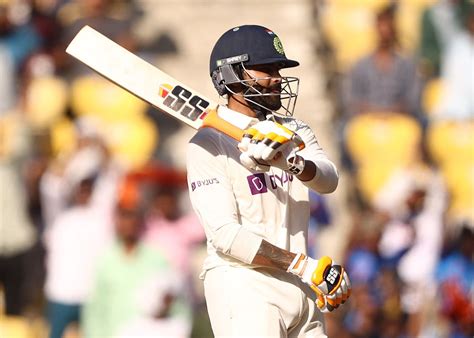 Ravindra Jadeja Marks His Fifty With The Sword Celebration