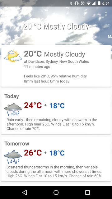 GitHub Codeka Weather Android Weather Widget