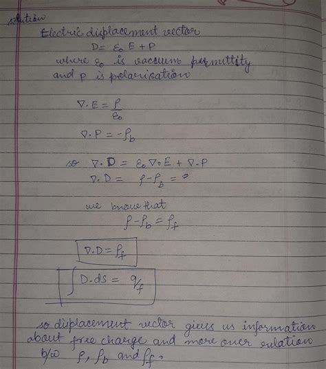 Significance Of Electric Displacement Vector