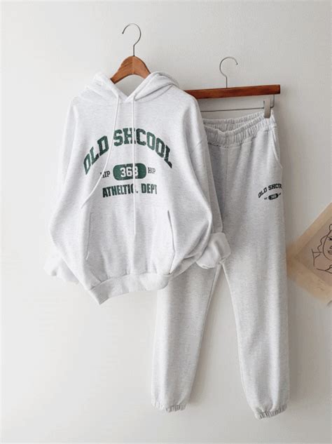 리케마켓 기모후드조거set 심플 레터링 포인트 후드 맨투맨티셔츠 밴딩 조거바지 트레이닝팬츠 투피스 원마일룩 겨울 데일리