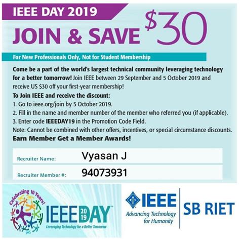 Vyasan J On Linkedin Ieeeday2019 Ieee Share Joyofvolunteering